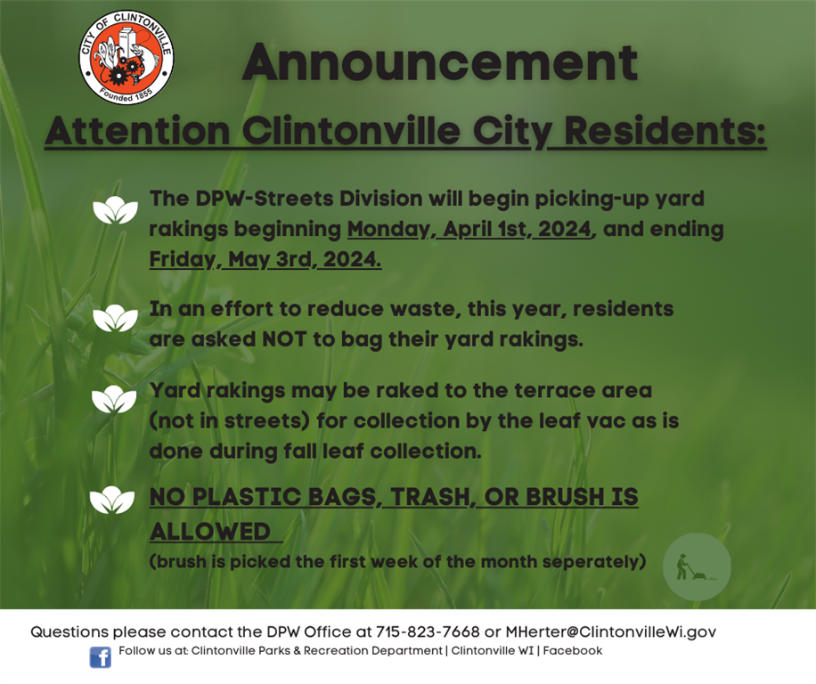 Clintonville Parks & Recreation Department